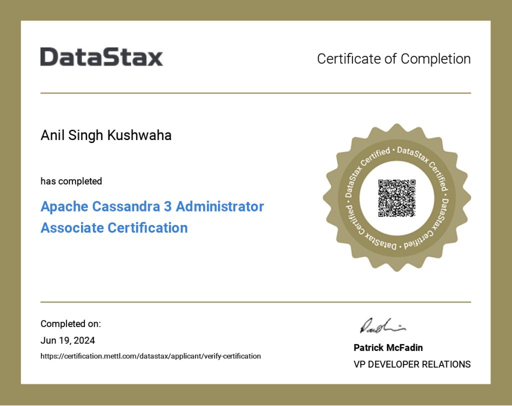 Certified DataStax Apache Cassandra Experts at Ksolves
